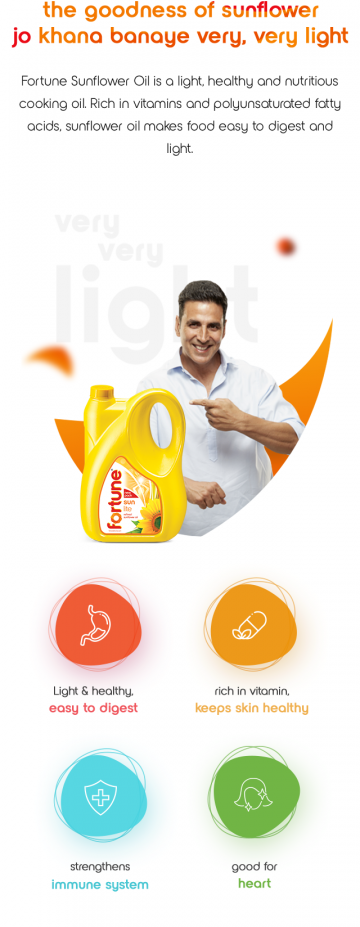 Fortune Refined Sunflower Oil for Cooking | Fortune Foods