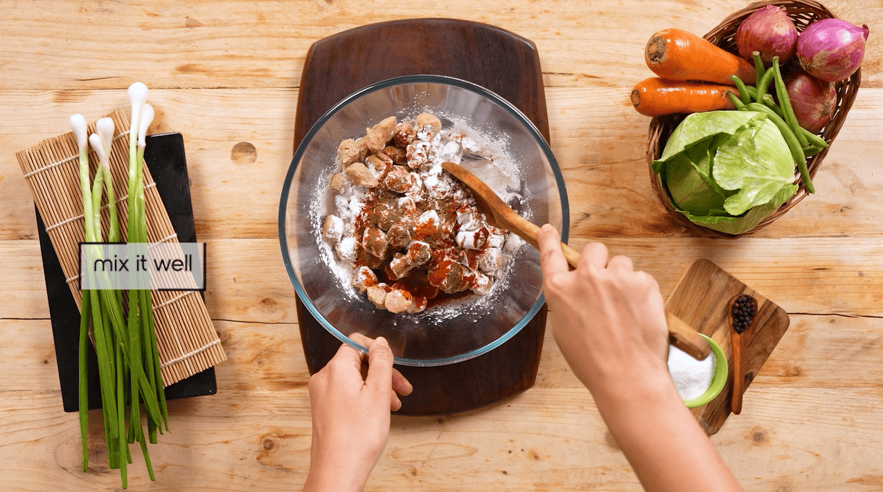 Easy To Make Soya Chilli Recipe with Soya Chunks