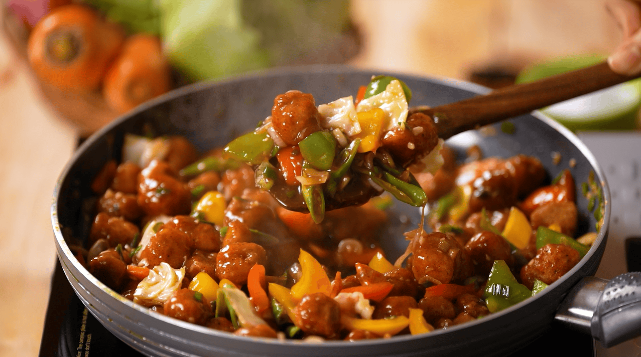 Easy To Make Soya Chilli Recipe with Soya Chunks